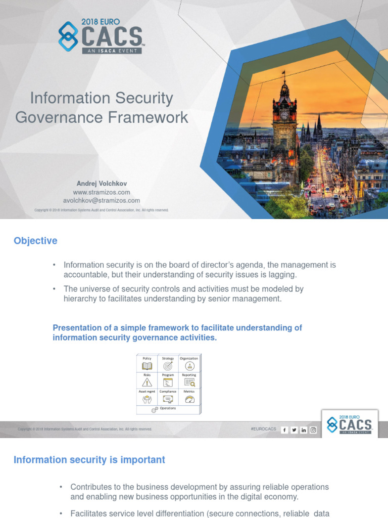 26 - Security-Governance-Framework-Eurocacs-2018 | PDF | Information ...