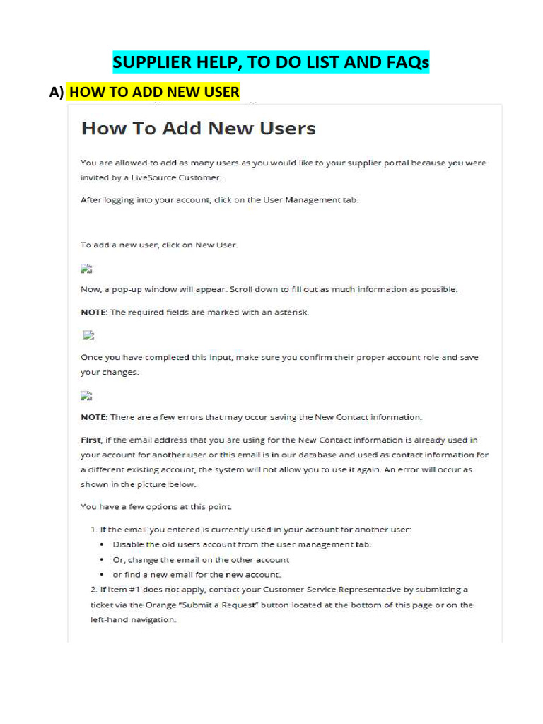 Supplier Handbook & FAQ - R1 | PDF | Password | Login