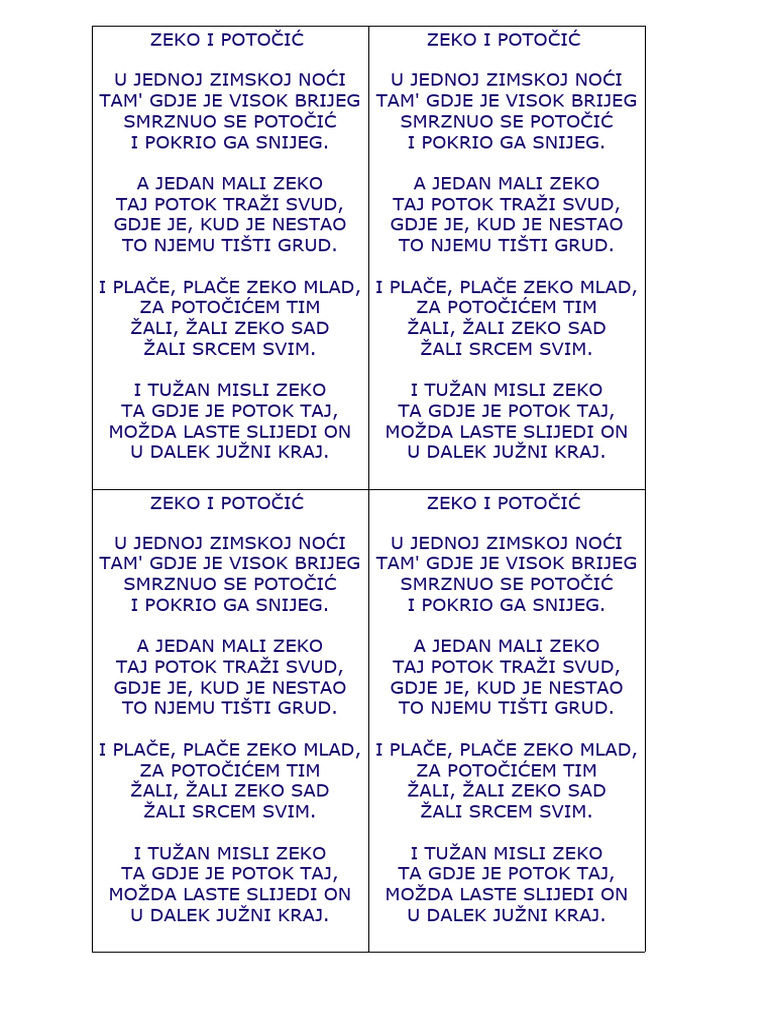 Zeko I Potočić | PDF