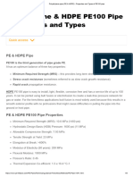 PE100 Material Properties Overview | PDF | Yield (Engineering ...