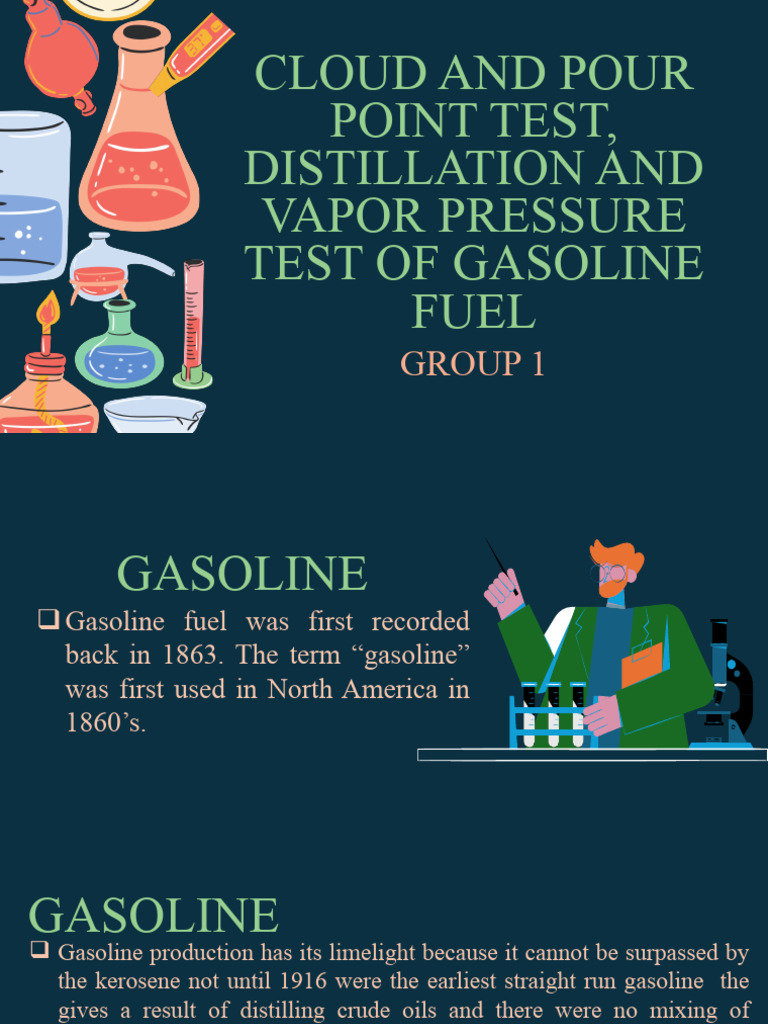 8 Cloud and Pour Point Test, Distillation and Vapor Pressure Test of ...