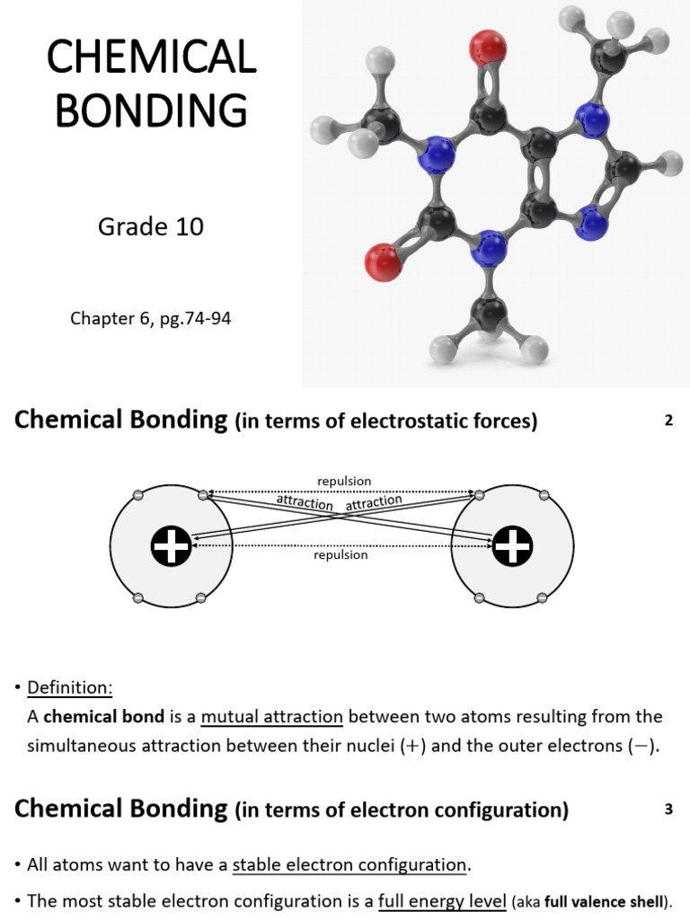 10-Chemical-Bonding-Slides | PDF | Chemical Bond | Ionic Bonding