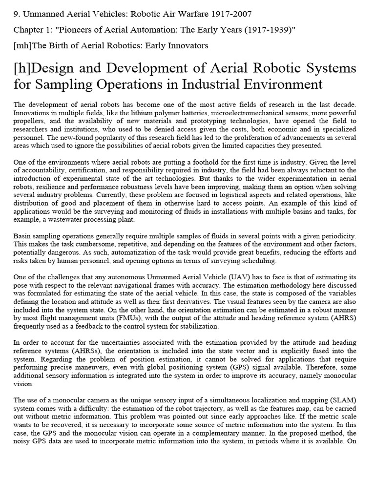Unmanned Aerial Vehicles - Robotic Air Warfare 1917-2007 | PDF ...