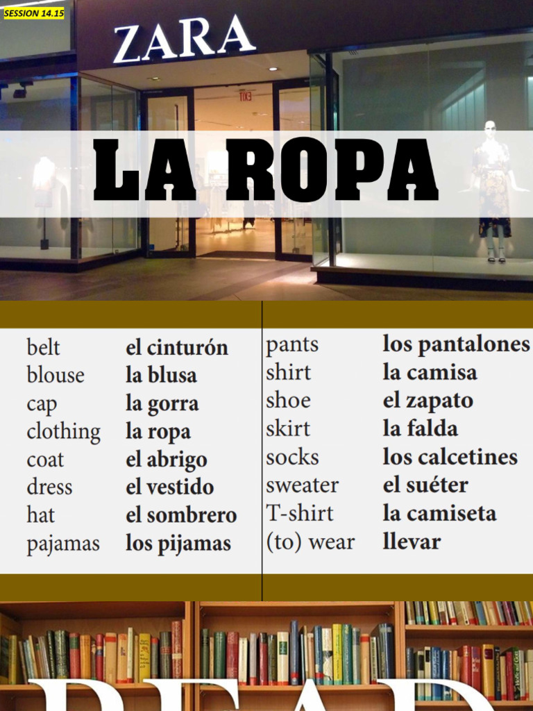 Session 14.15 La Ropa . | PDF