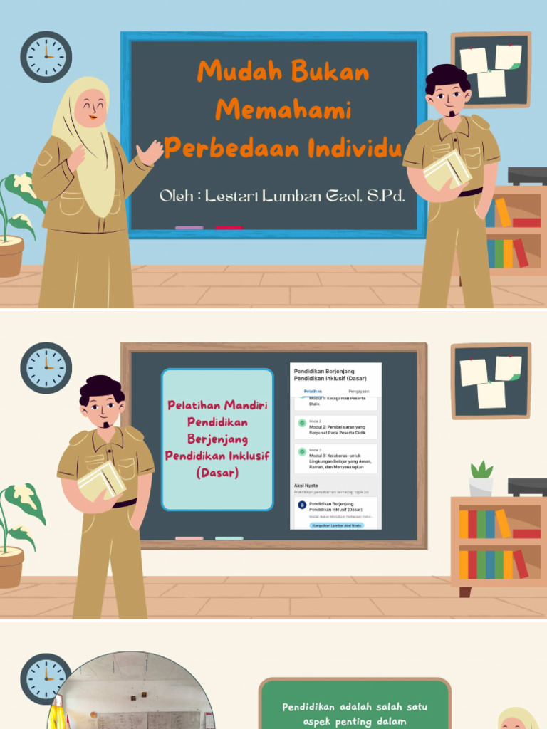 PRESENTASI INKLUSIF MUDAH BUKAN MEMAHAMI PERBEDAAN INDIVIDUAL OLEH LESTARI LUMBAN GAOL, S.Pd. | PDF