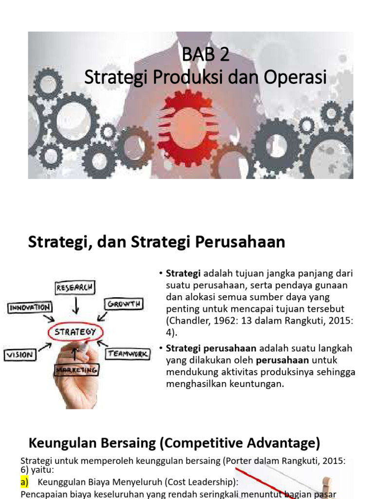 Strategi Produksi dan Operasi Perusahaan | PDF
