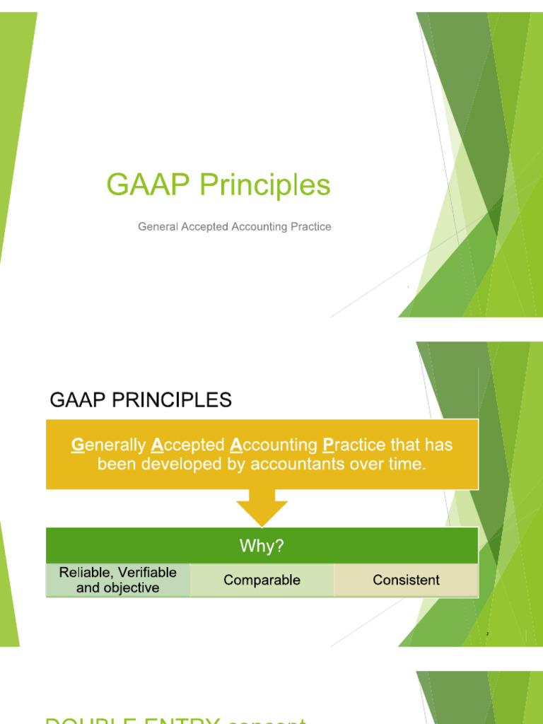 Gaap Principals | PDF