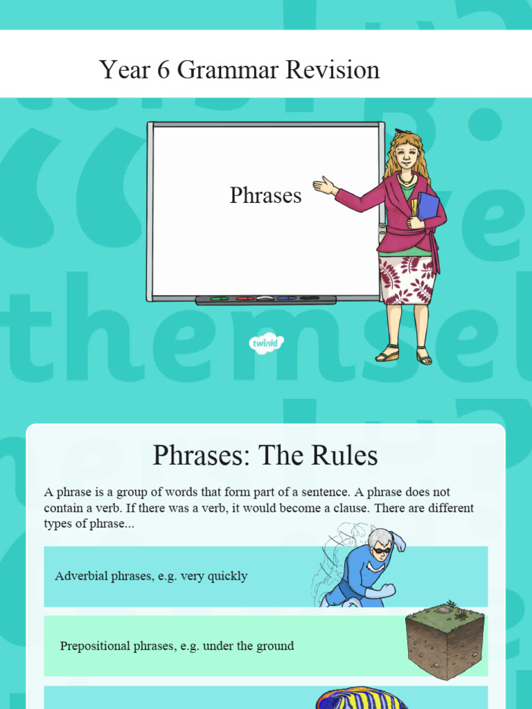 T2 E 2148 Year 6 Grammar Revision Guide and Quick Quiz Phrases | PDF ...
