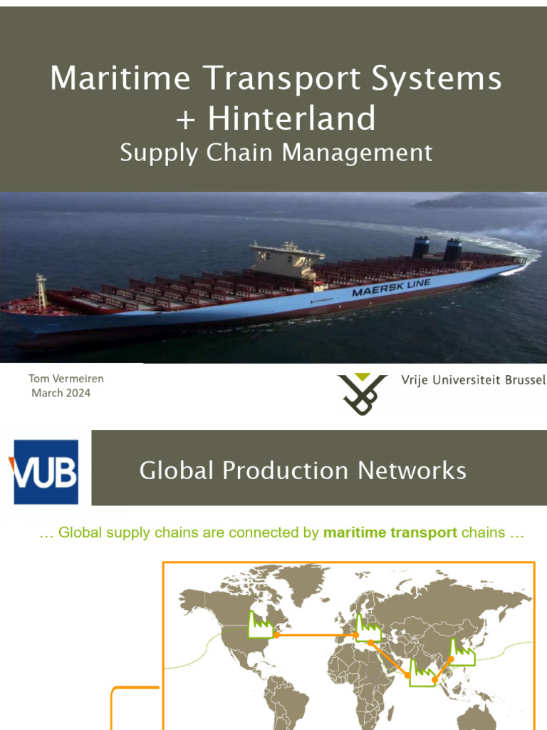5. Maritime Transport & Hinterland | PDF | Containerization | Transport