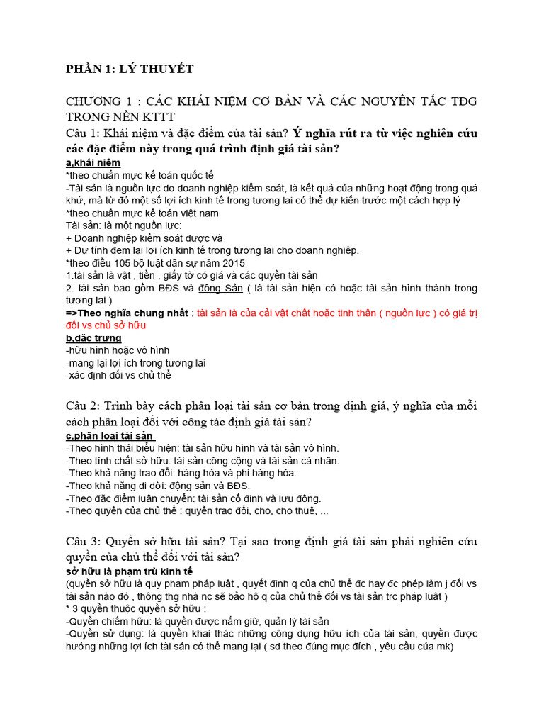 ĐỀ CƯƠNG ÔN TẬP DGTS | PDF