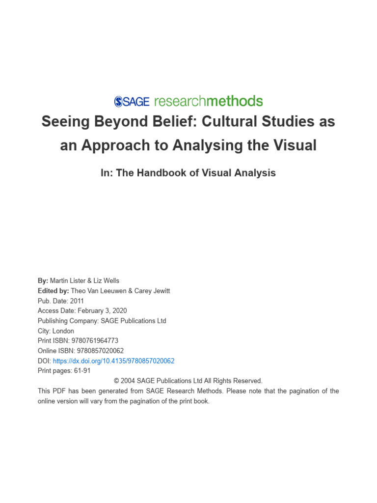 Carey Jewitt - Handbook of Visual Analysis (Pp. 61-91) | Download Free ...
