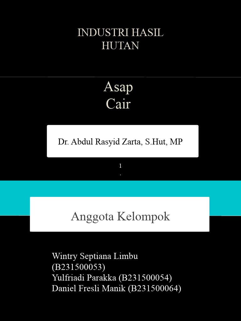 Industri Hasil Hutan (Asap Cair) | PDF | Sains & Matematika