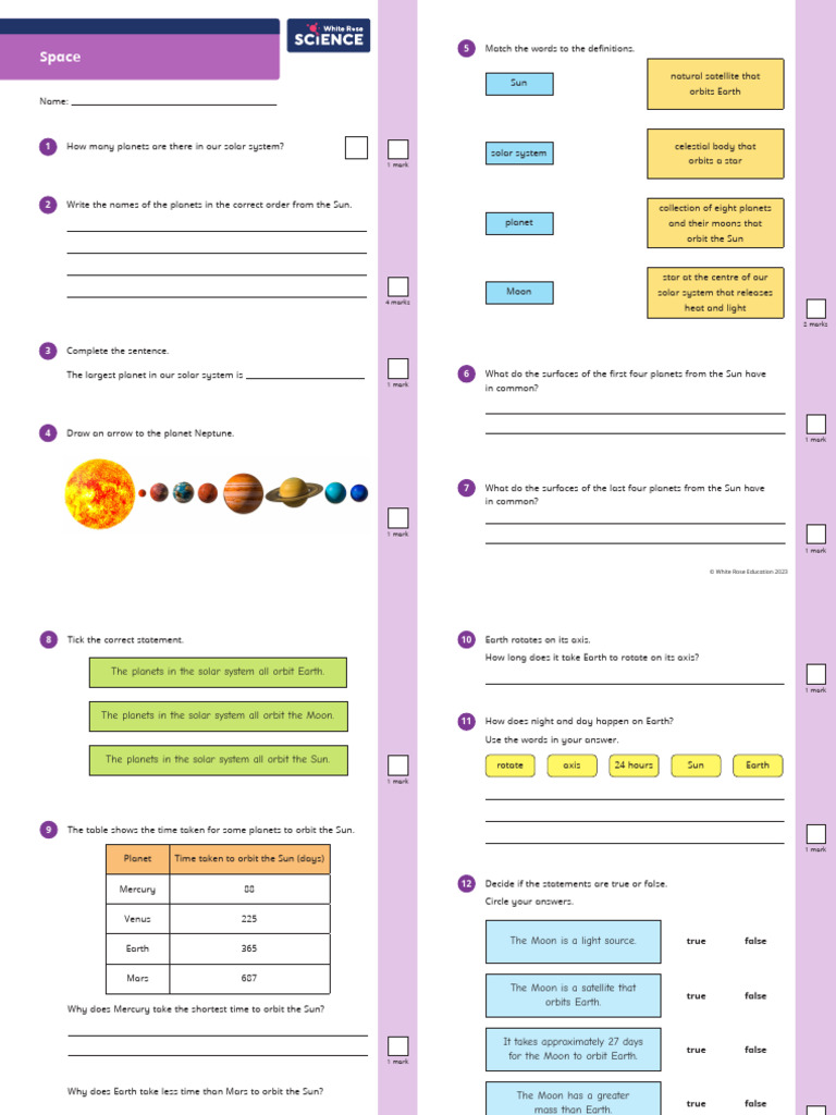 Y5 Autumn B2 EoBA Space | Download Free PDF | Planets | Solar System