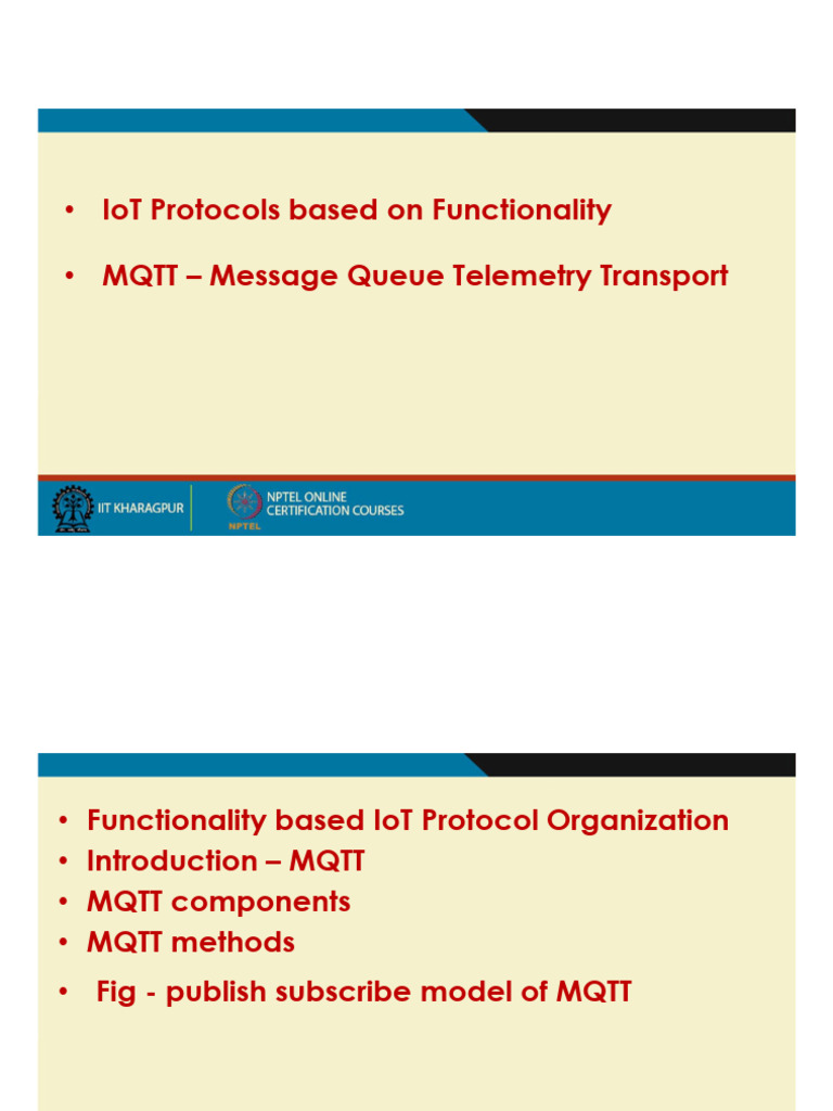 L6 IoT Protocols and MQTT | Download Free PDF | Internet Of Things | Service Industries