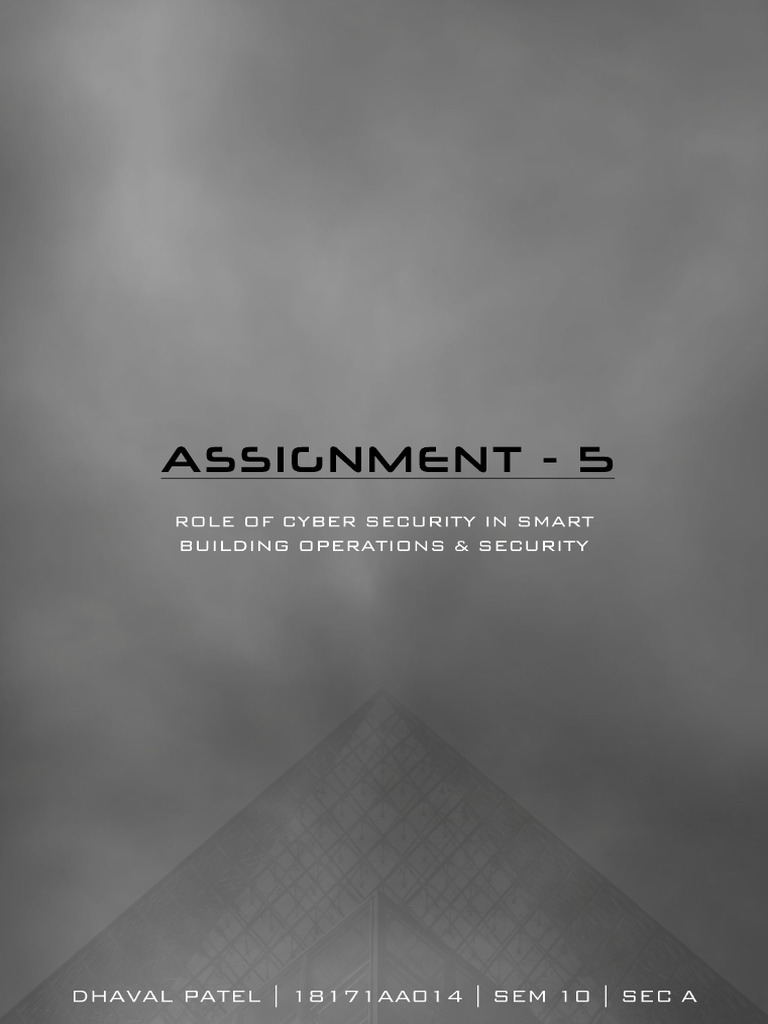 Cyber Security In Intelligent Buildings Pdf Computer Security