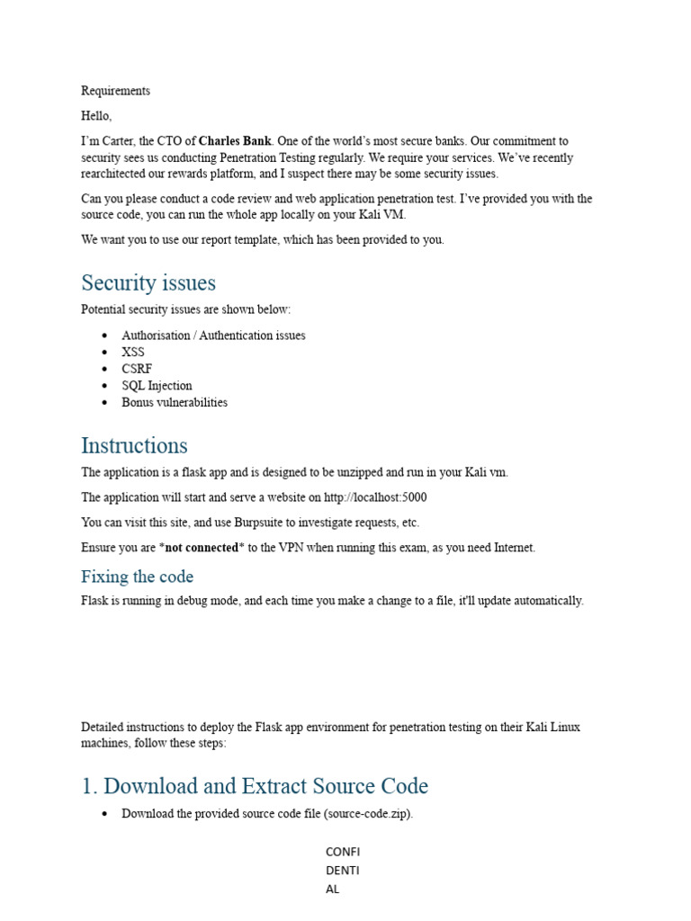 Penetration Request - Instruction Documentation 1 | PDF | Systems Engineering | Computer Security