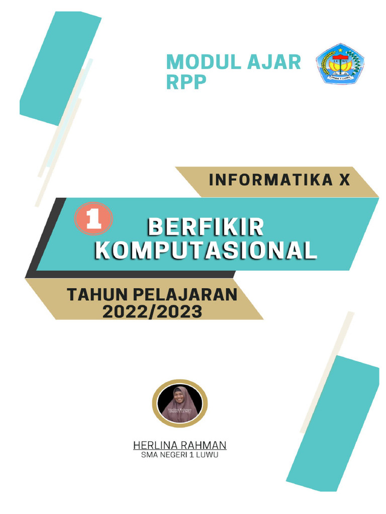 MODUL AJAR INFORMATIKA 1 - BERPIKIR KOMPUTASIONAL | PDF