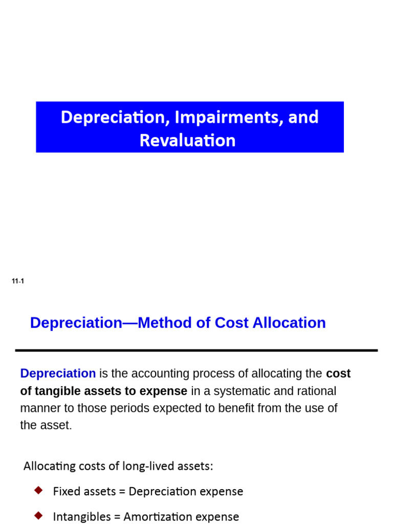 Dep, Imp. and Rev. | PDF | Depreciation | Book Value