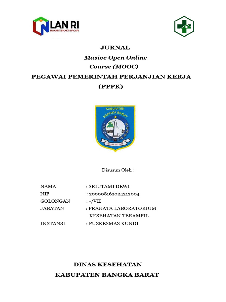 Jurnal Mooc P3K 2024 | PDF
