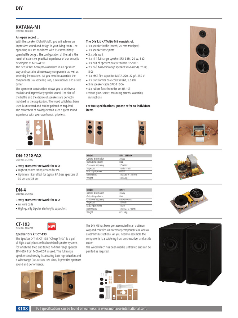 KAT-K22-203 Retail EN@R108 | PDF | Loudspeaker | Electricity