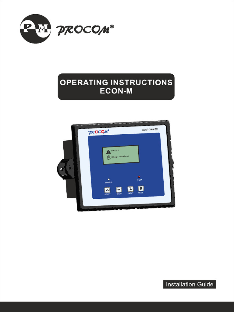 procom-econ-m-amf-controller | PDF | Mains Electricity | Electric Generator