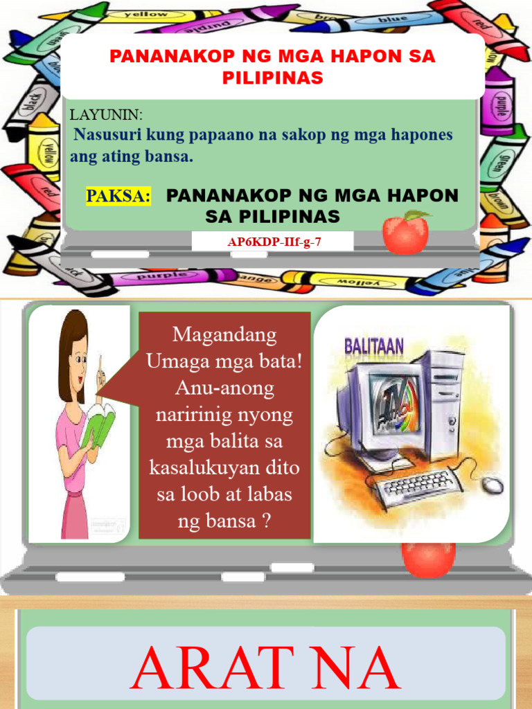 AP GRADE 6 2024 COT | PDF