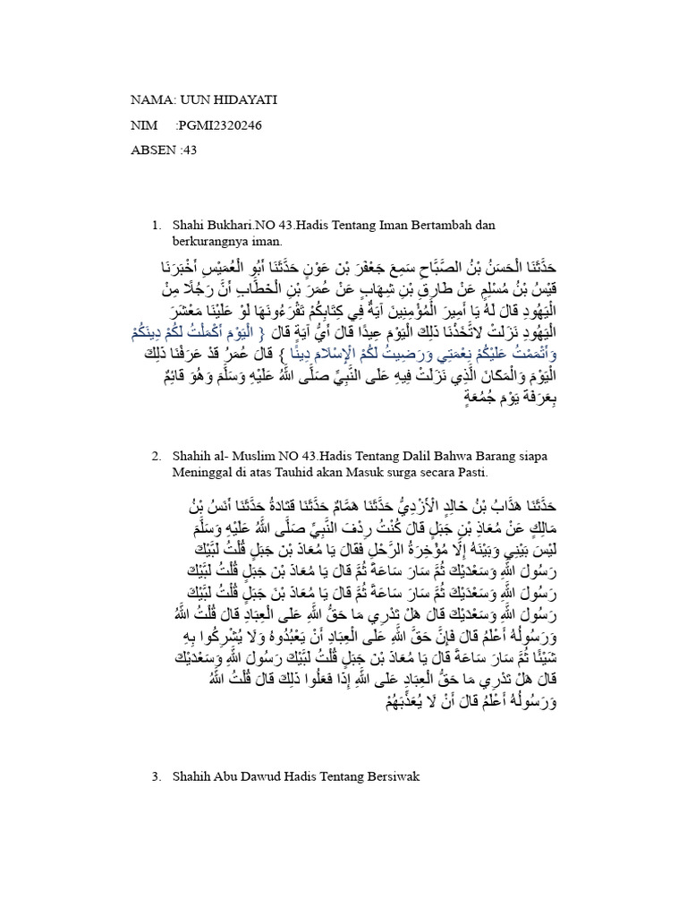 HADIS | PDF