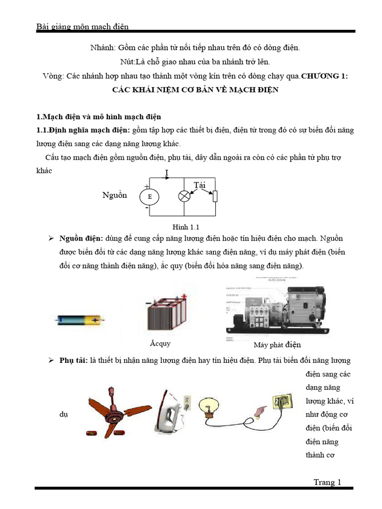 Bai Giang Mach Dien | PDF