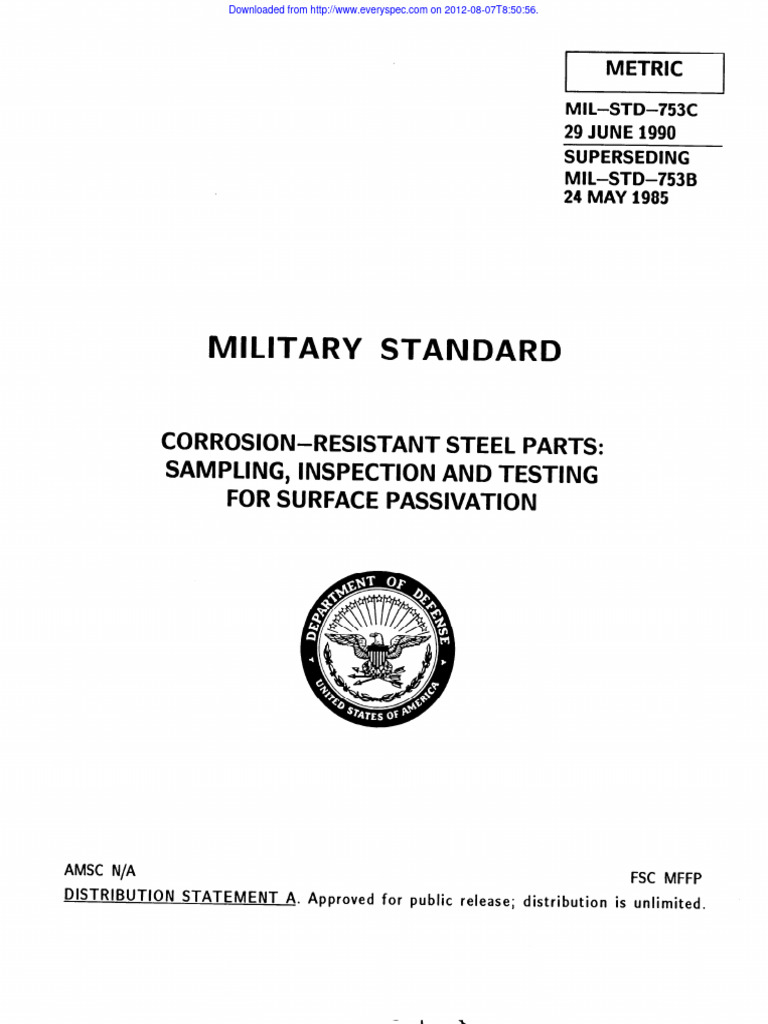 Mil STD 753C | PDF | Computers