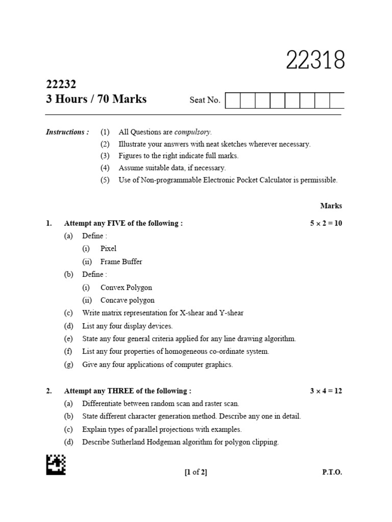 22318-2023-Summer-Question-Paper (Msbte Study Resources) | PDF | Computing | Computer Science