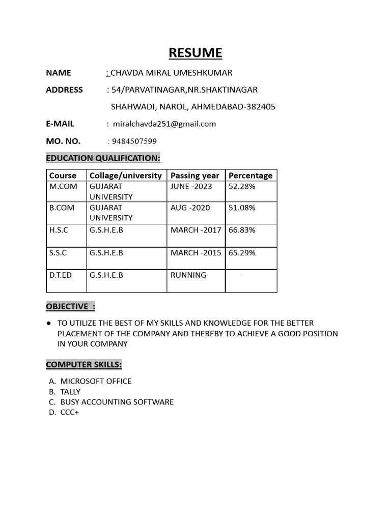 RESUME (1) (4) | PDF