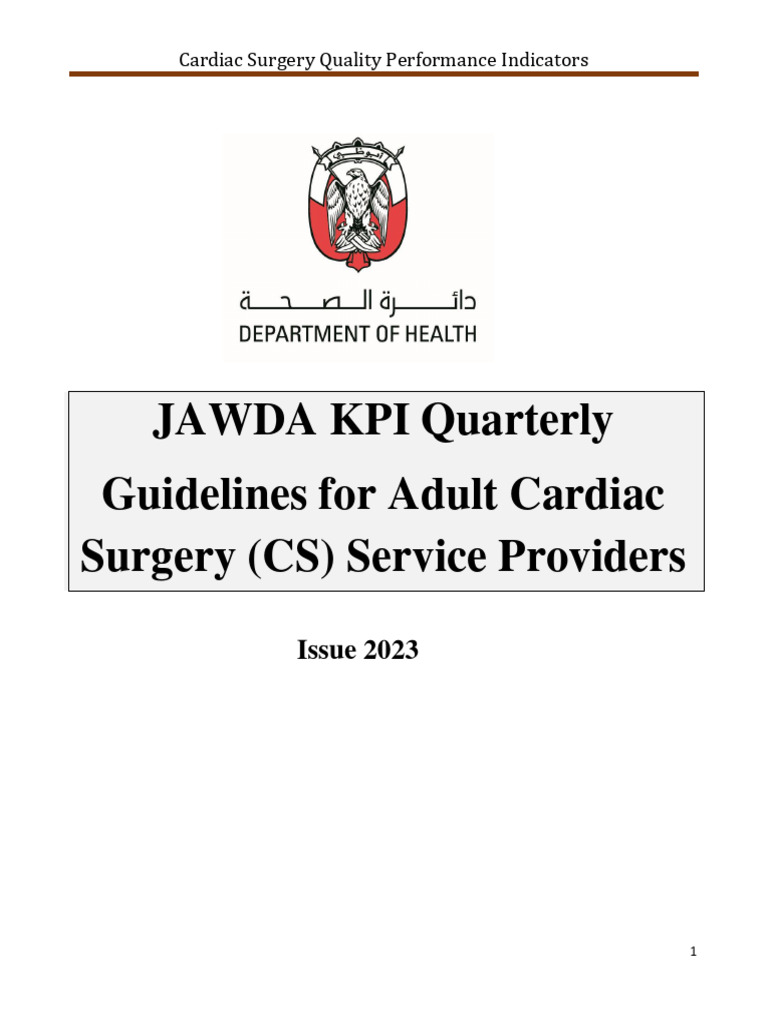 Cardiac Surgery KPI Guidance-2020 | PDF | Coronary Artery Bypass ...