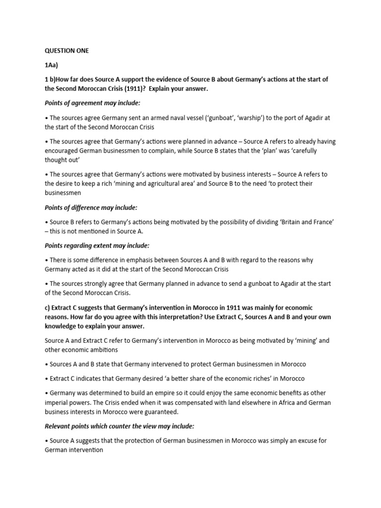 History Paper 2 Marking Scheme | PDF | Allies Of World War I | German ...