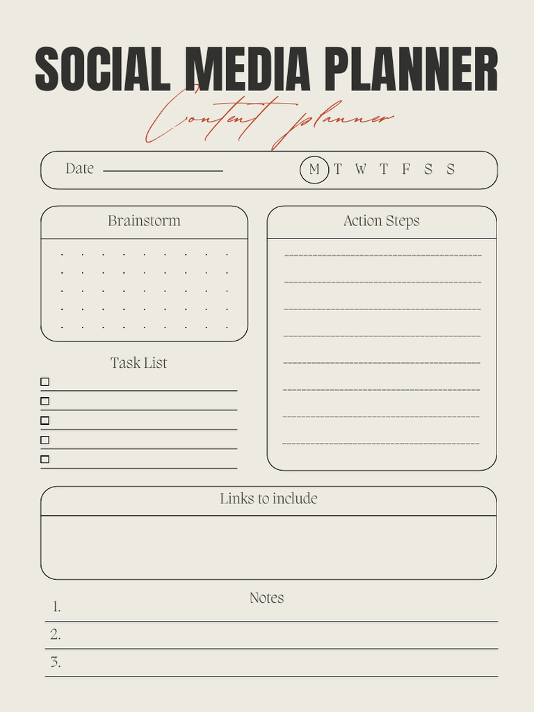 Social Media Content Planning Template | PDF | Art