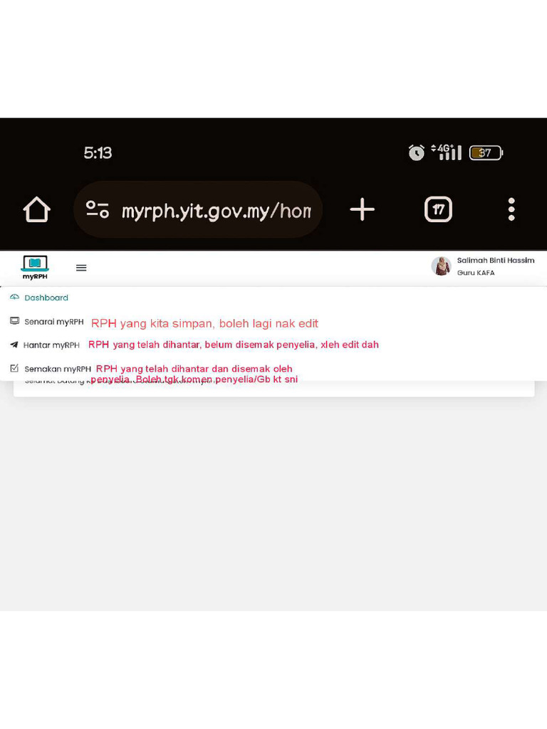 Panduan myRPH (Versi Uduh ) | PDF