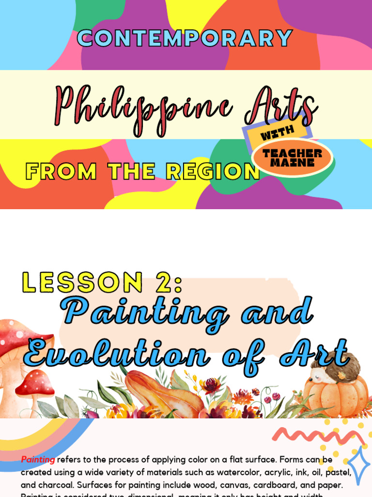 Contemporary Arts in Philippine Regions | PDF | Paintings | Mural