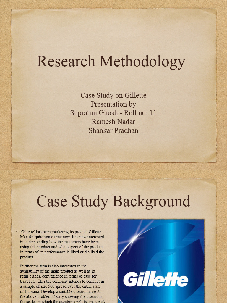 Gillette case study Presentation | Download Free PDF | Questionnaire