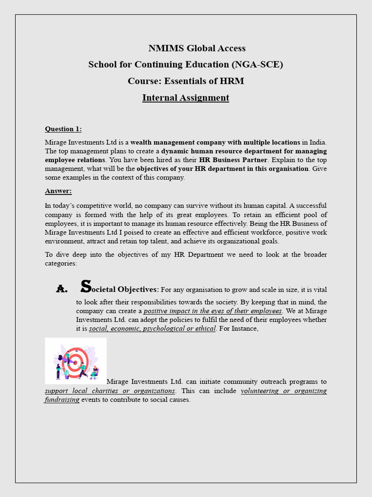 Essentials of HRM Assignment | Download Free PDF | Human Resource ...