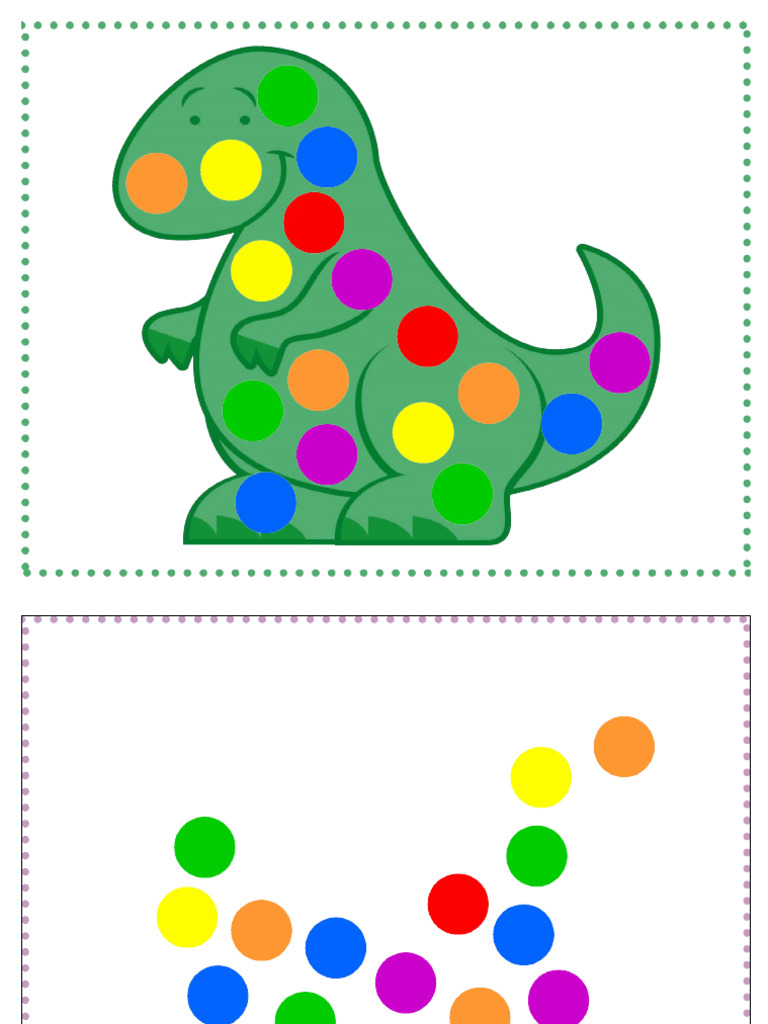 20 Dinosaur Pom Pom Mats | PDF