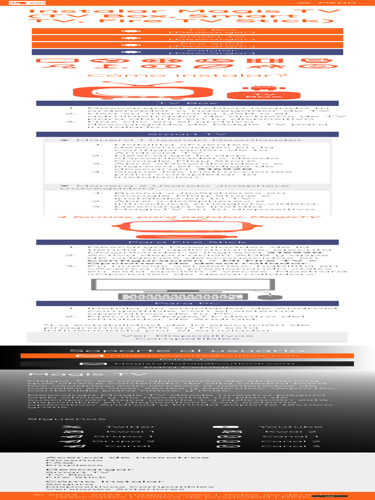 Instalar Magis TV (TV Box, Smart TV, Fire TV Stic 2 | PDF | Google Play ...