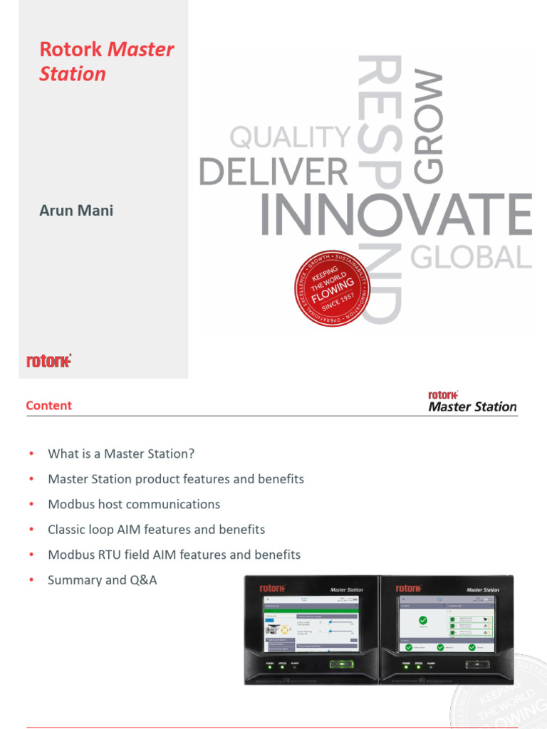 Full Rotork Master Station Presentation - V3 | Download Free PDF | Computer Network ...