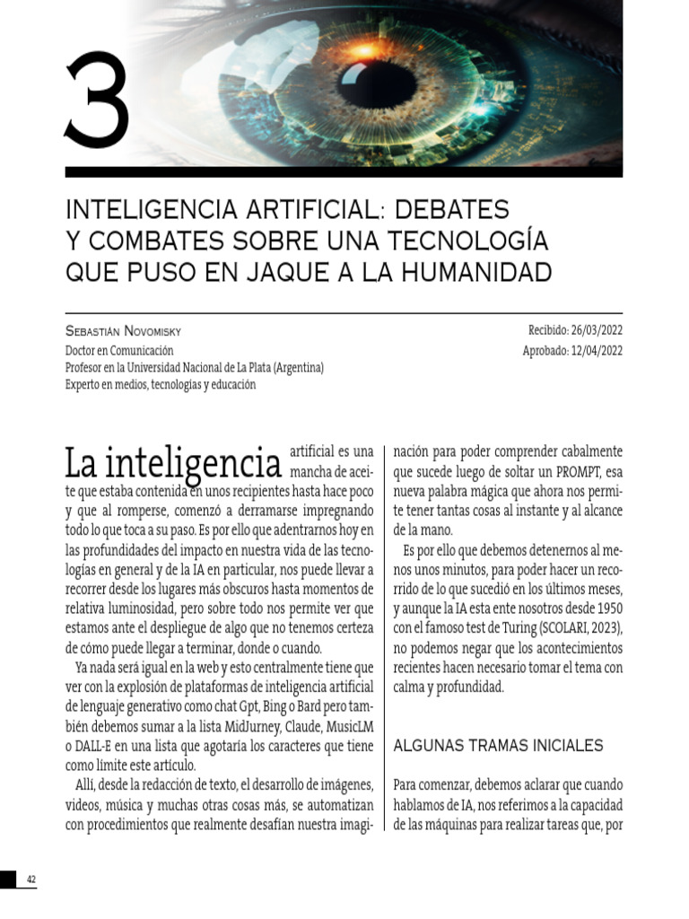 Int. Artificial - Novomisky | PDF | Inteligencia artificial | Inteligencia (IA) y semántica