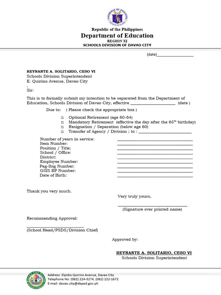 Letter of Intent Form NEW SDS | PDF