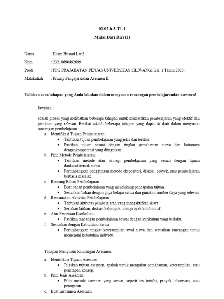 02.02.b.3-T1-1 MULAI DARI DIRI | PDF