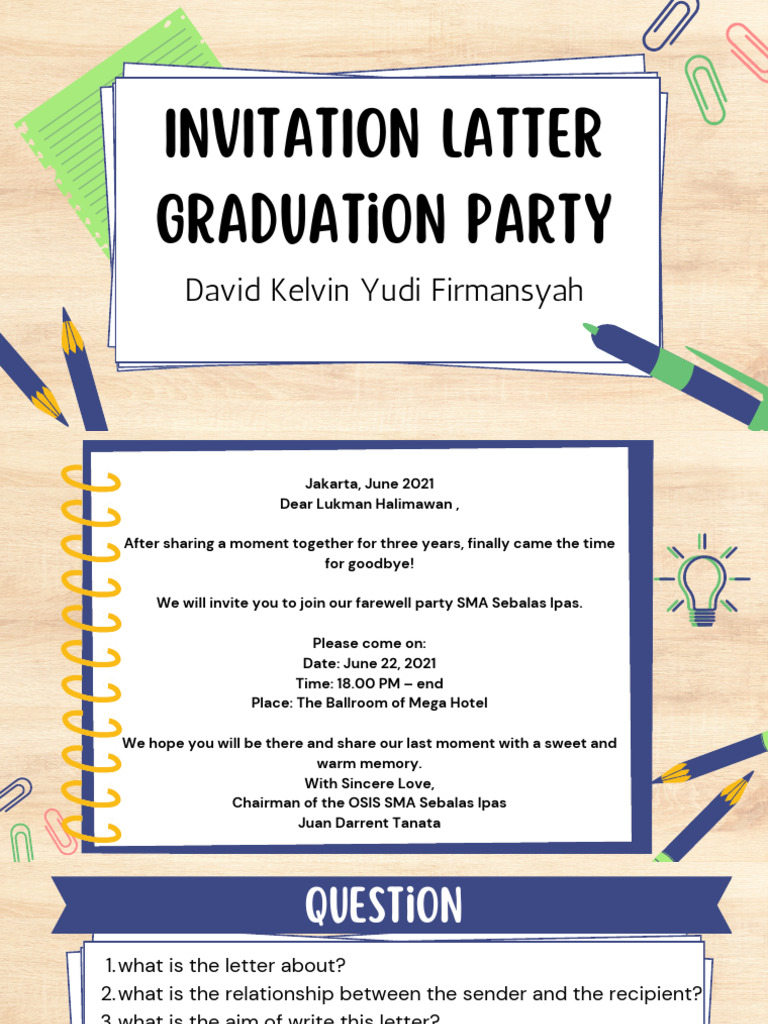 David Kelvin (Invitation Letter) | PDF | Career & Growth | Language ...