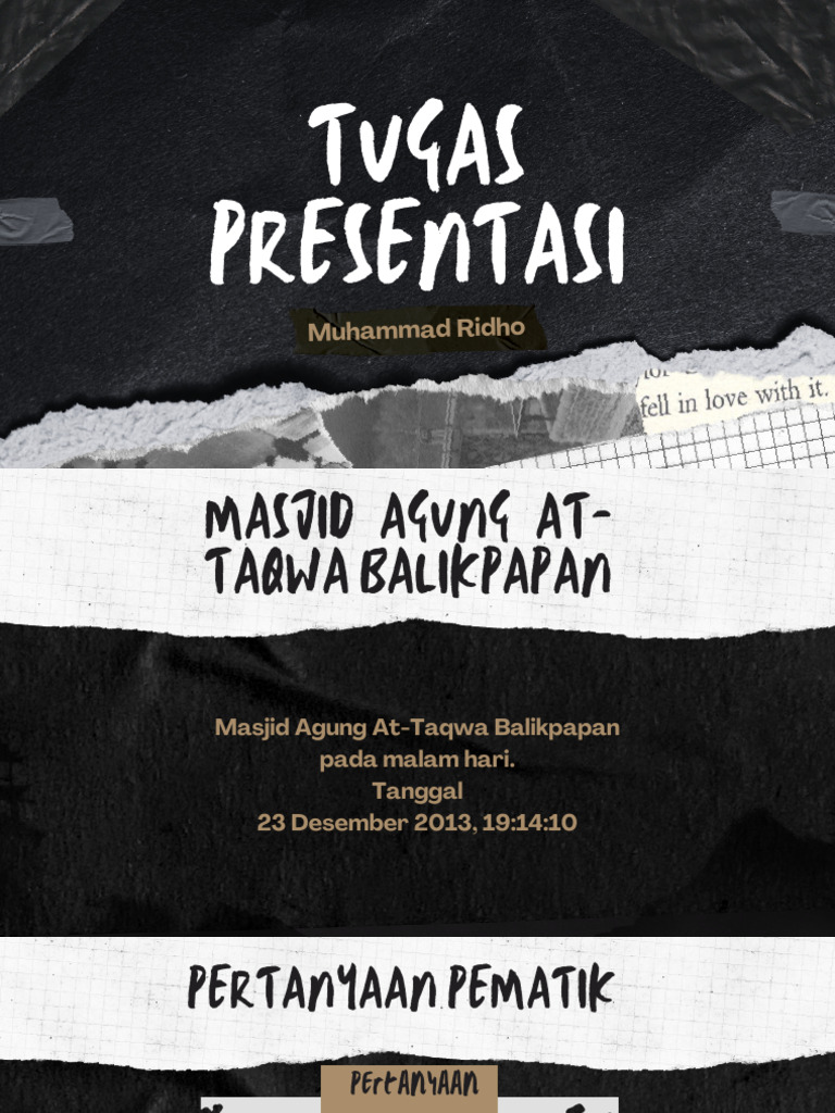 Tugas Presentasi: Muhammad Ridho | PDF