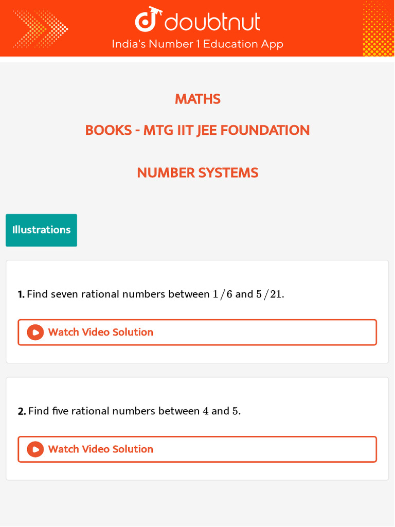 Books Doubtnut Question Bank | Download Free PDF | Numbers | Mathematics