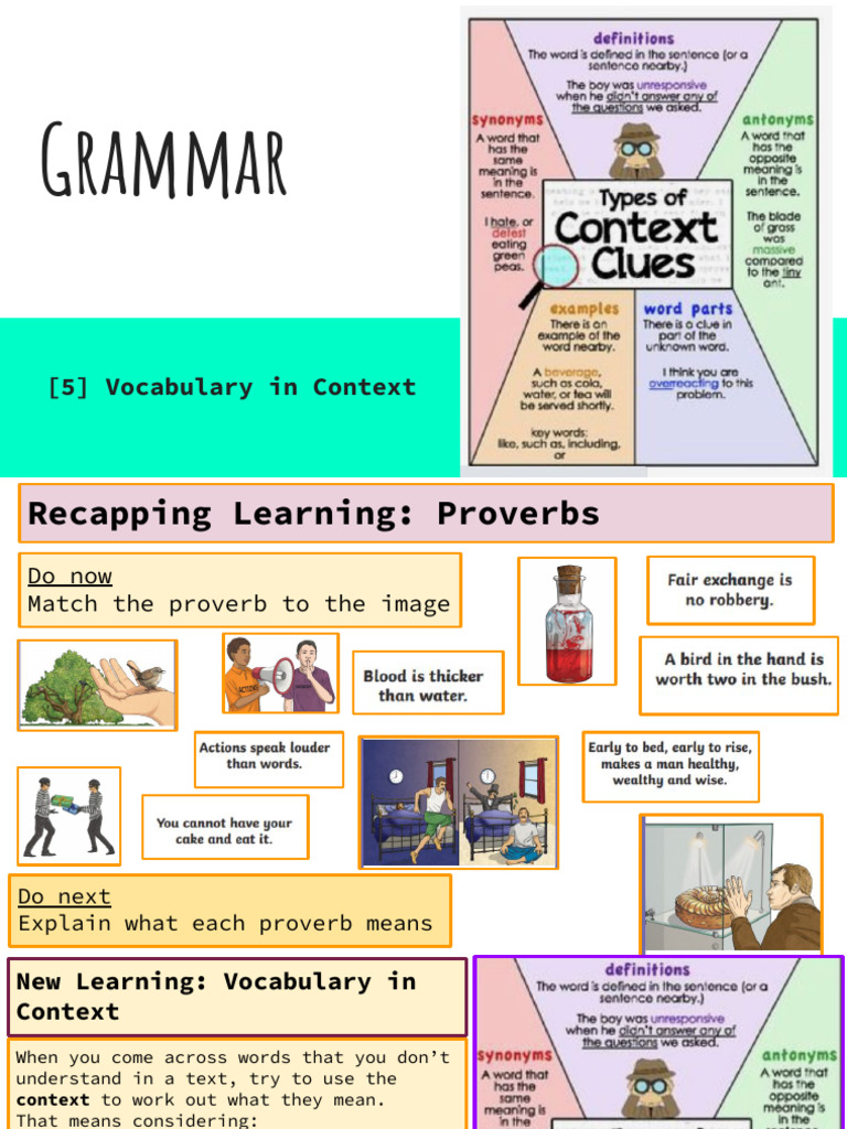 Vocabulary in Context | PDF | Word | Vocabulary