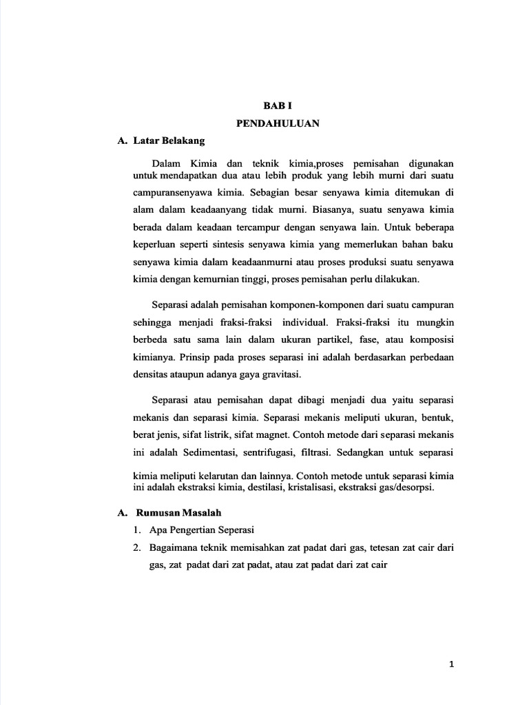 PDF Materi Separasi - Compress | PDF | Teknologi & Rekayasa