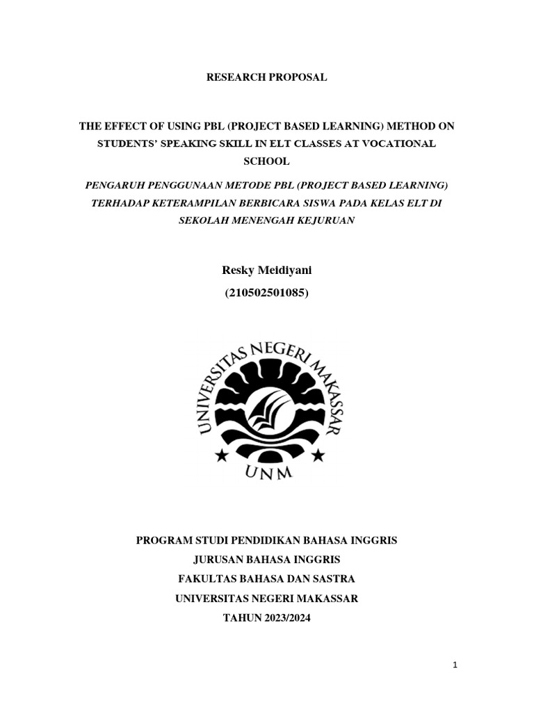 Impact of PBL on Students' Speaking Skills | PDF | Project Based ...